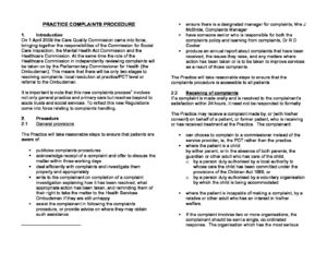 Complaints Protocol – The Mount Group Practice